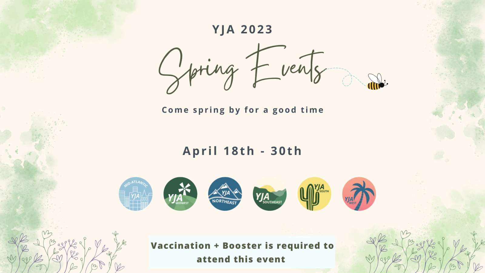 YJA | YJA 2023 Spring Events